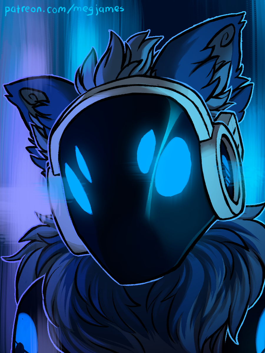 Patreon quick draw – Cobalt (Mar 2024) - Meg James