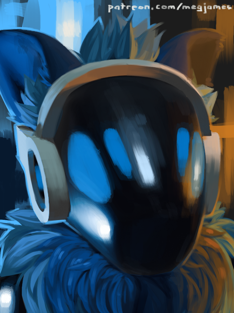 Patreon quick draw – Cobalt (July 2024) - Meg James