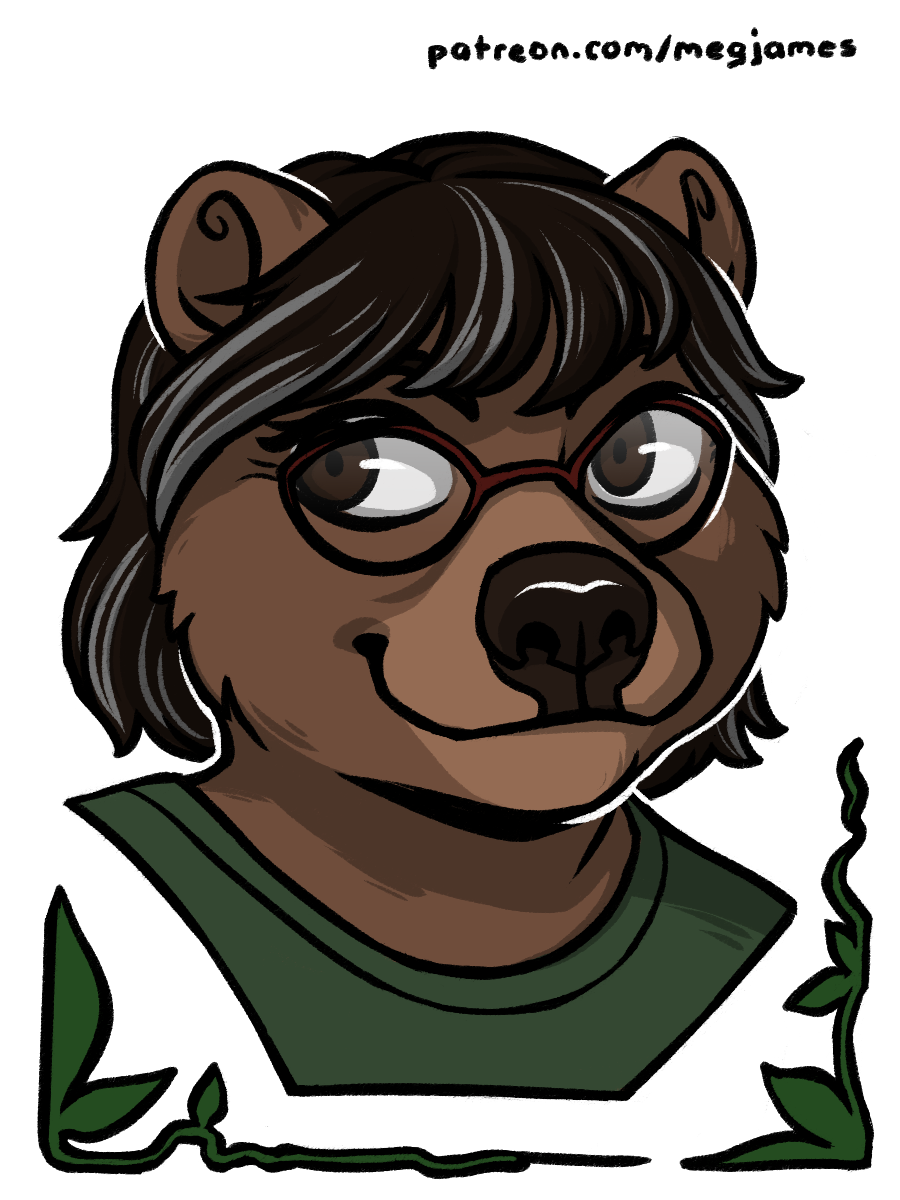 Patreon quick draw – Mama Grizzly (December 2024) - Meg James