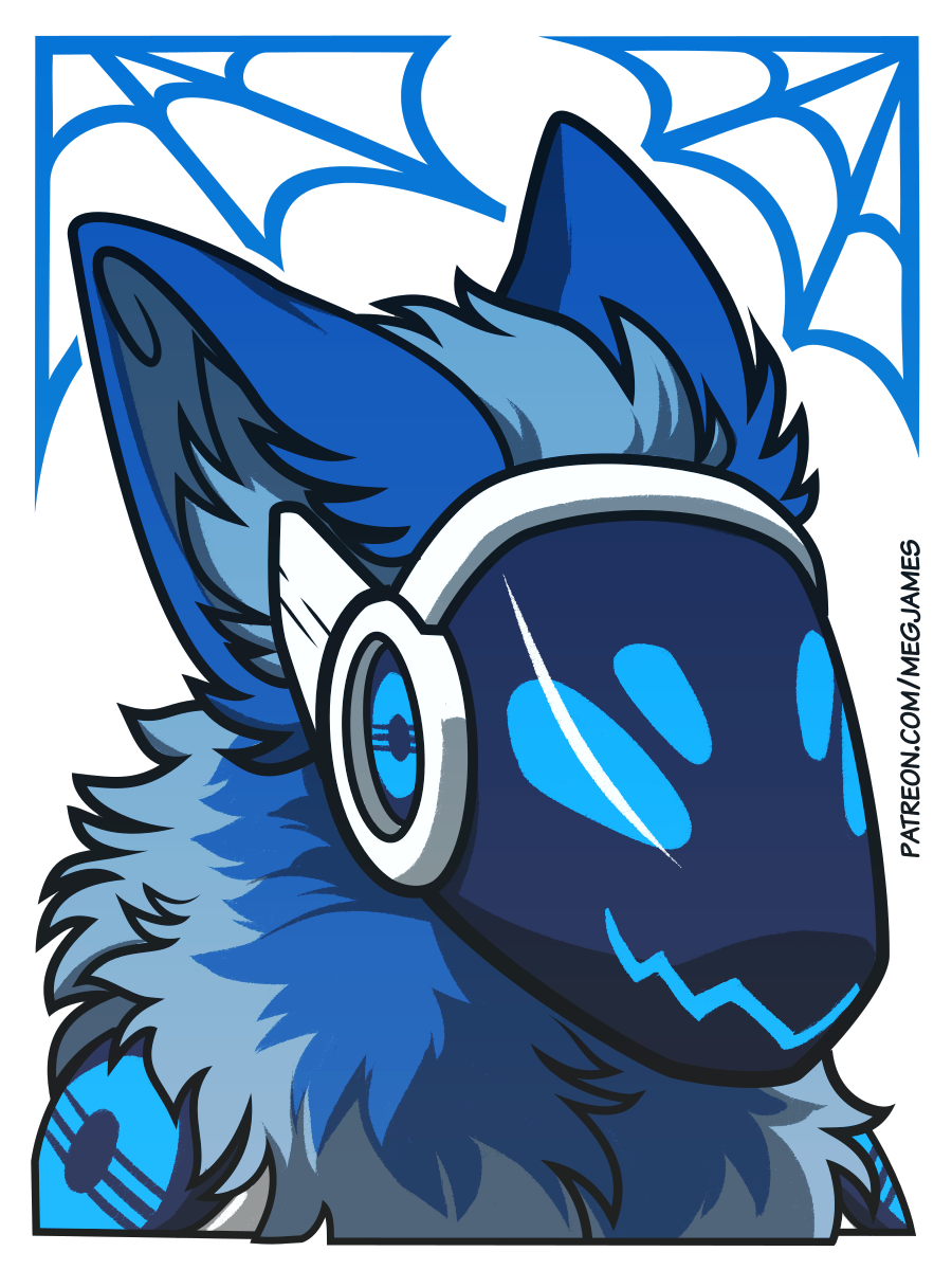 Patreon quick draw – Cobalt (January 2025) - Meg James