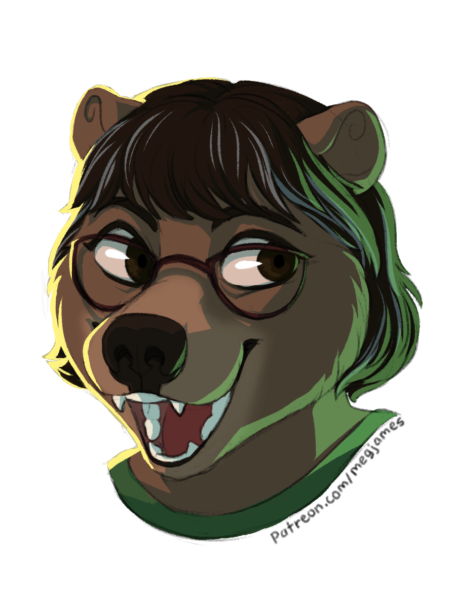 Patreon quick draw – Mama Grizzly (May 2025) - Meg James